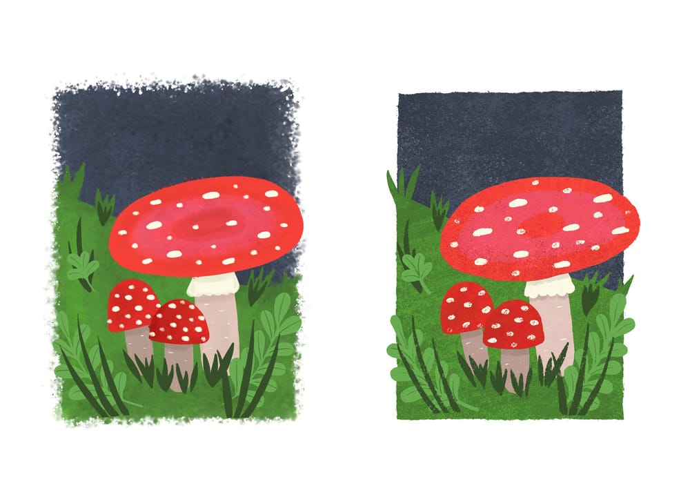 Toadstool mushrooms | Skillshare Student Project