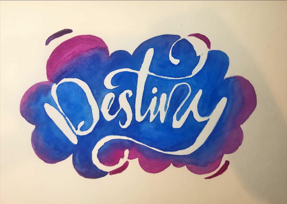 Negative space lettering | Skillshare Student Project