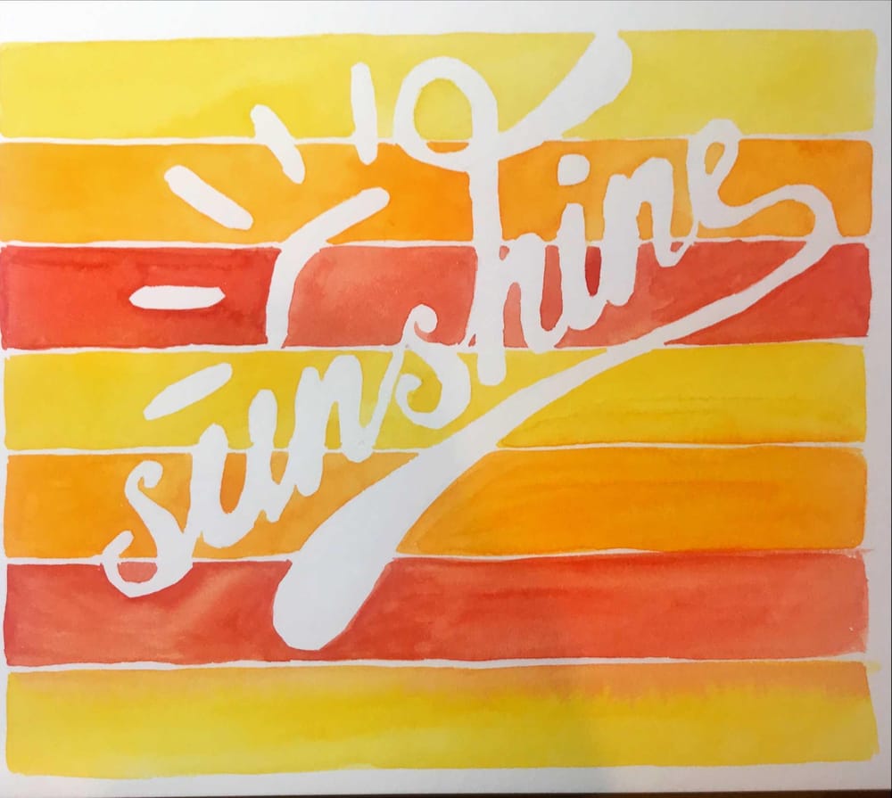 Negative space lettering | Skillshare Student Project