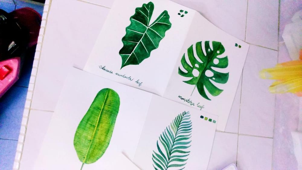 Tropical Leaves | Skillshare Student Project