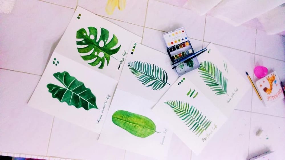 Tropical Leaves | Skillshare Student Project