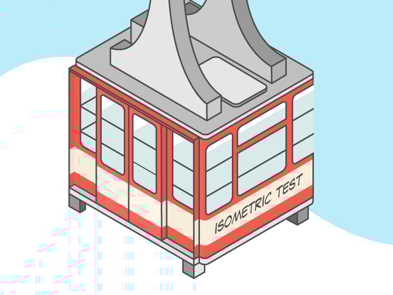 Isometric Cable Car | Skillshare Student Project