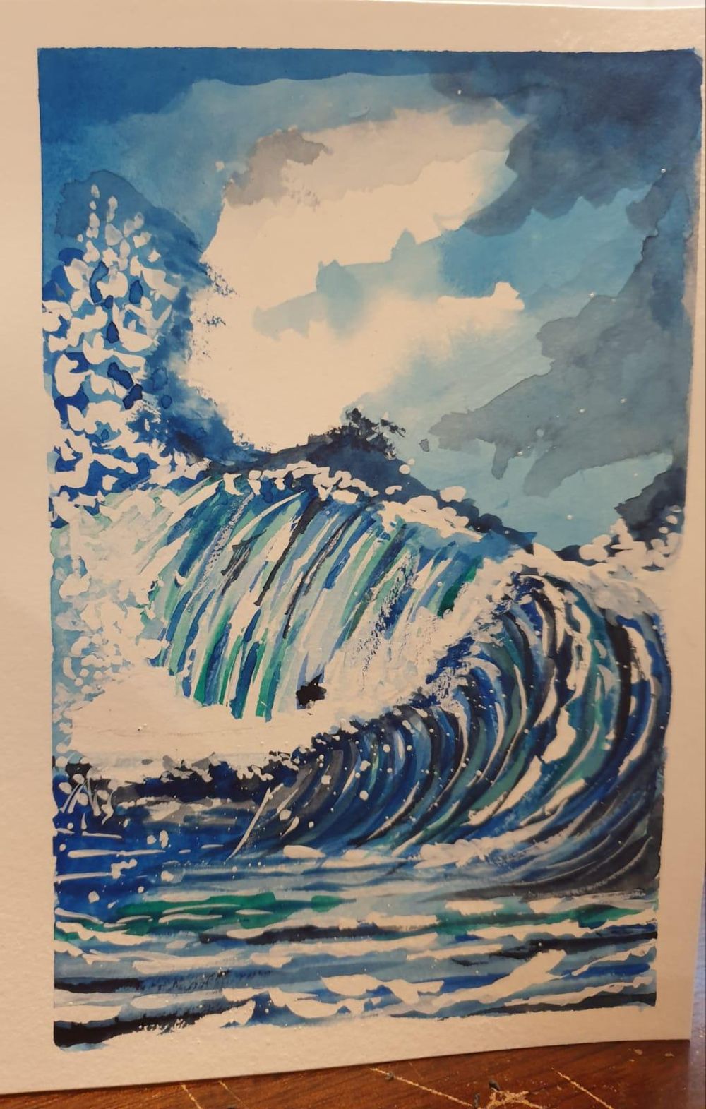watercolor ocean waves | Skillshare Student Project
