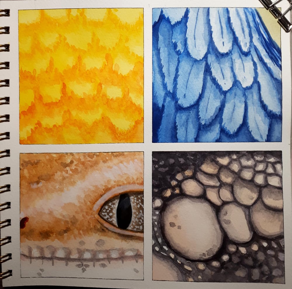 Painting Animal Textures: in progress | Skillshare Student Project