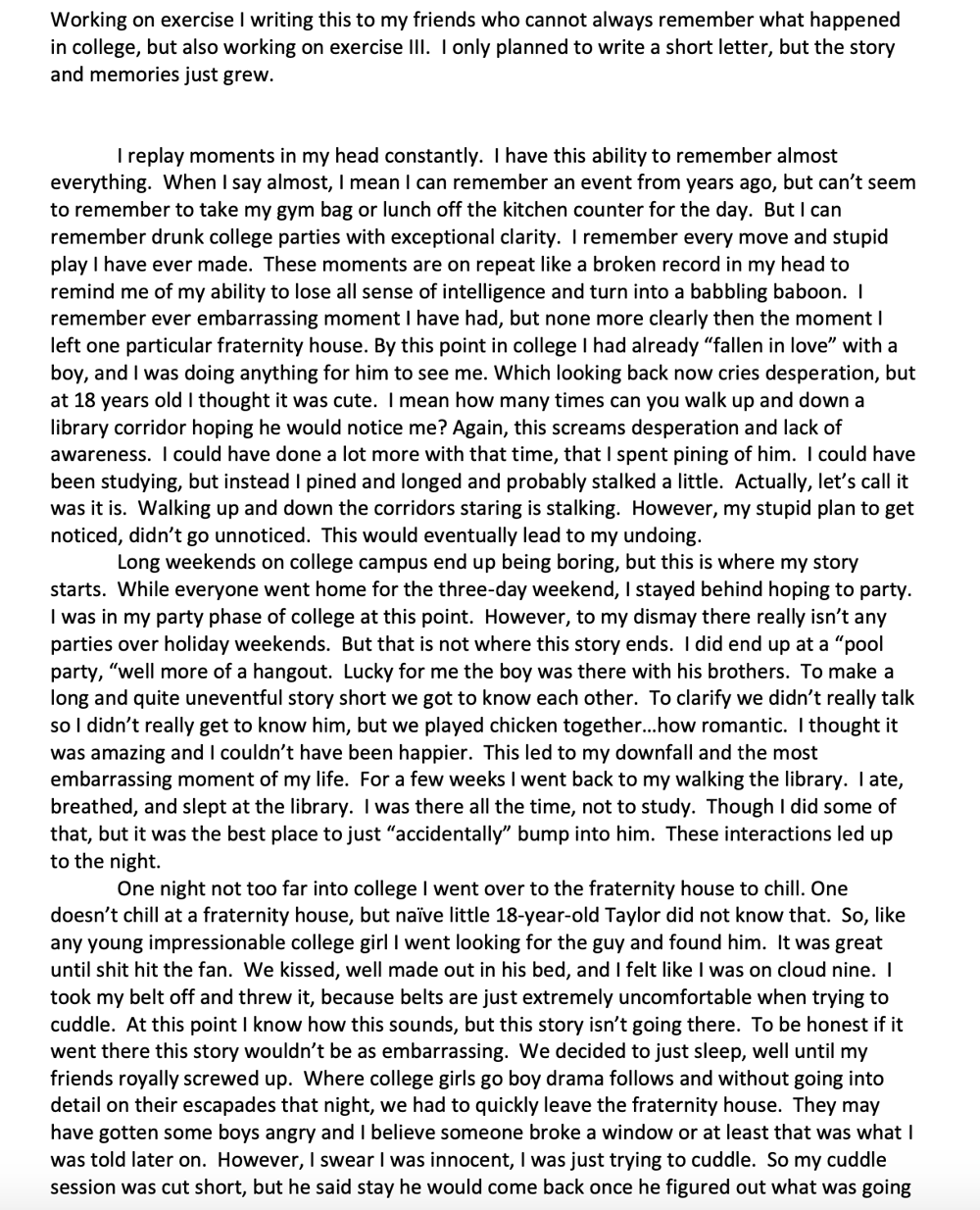 Embarrassing Moment and Self Reflection | Skillshare Student Project