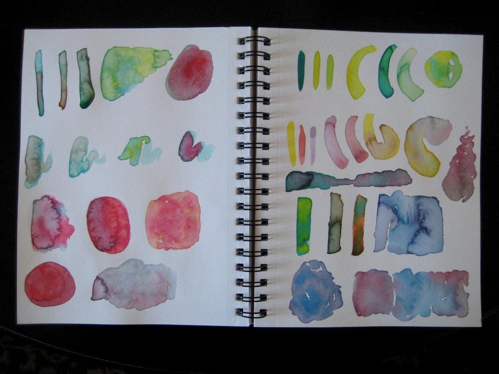 Amber & Indigo Watercolor Textures | Skillshare Student Project