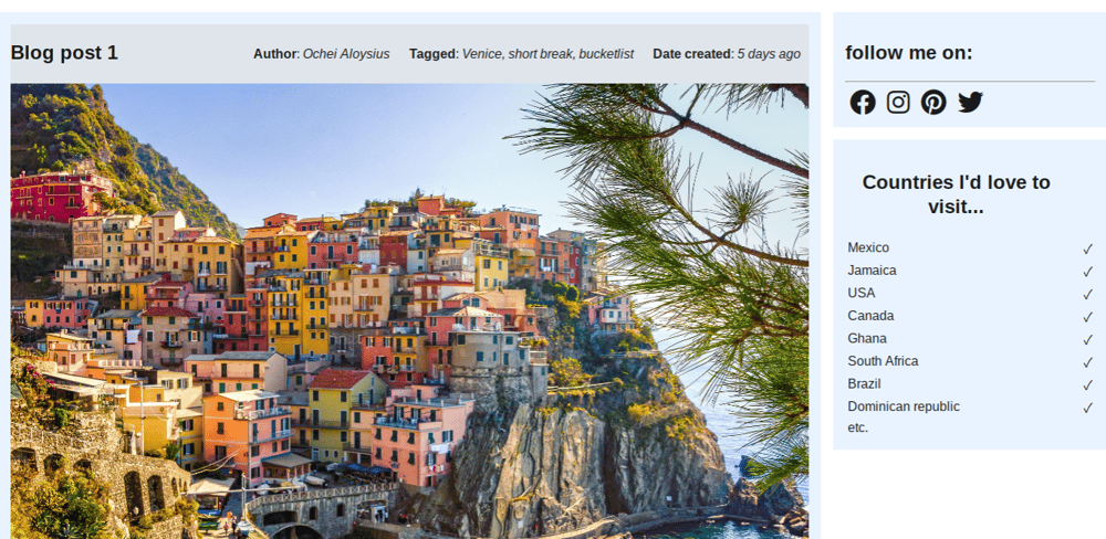 Travel blog | Skillshare Student Project