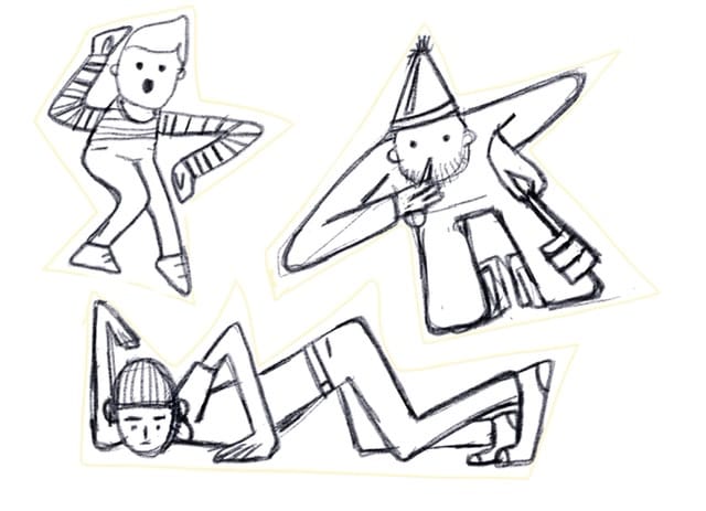 IkiDesigns Odd Bodies (first exercise) | Skillshare Student Project