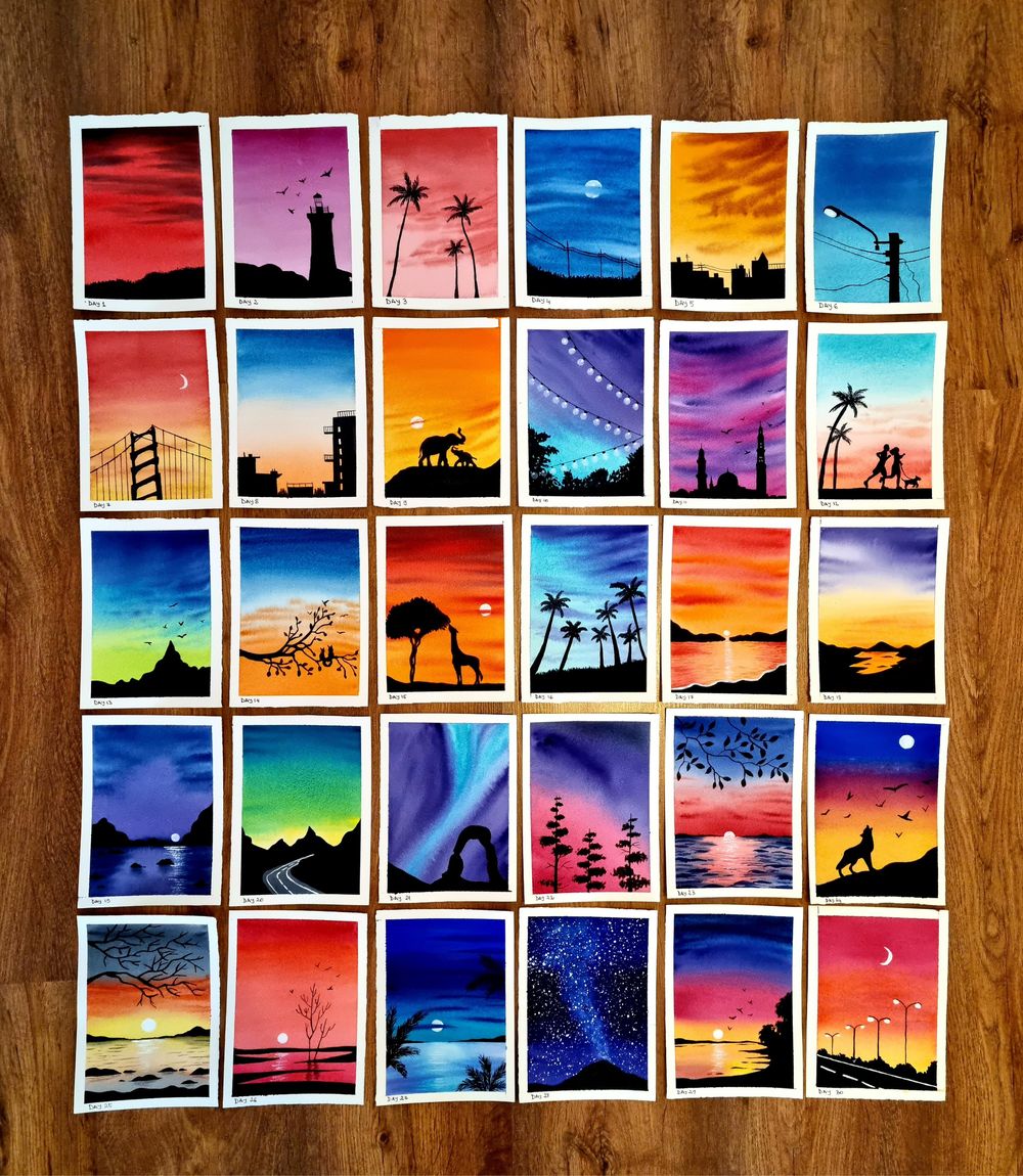30 Days Watercolor Challenge | Skillshare Student Project