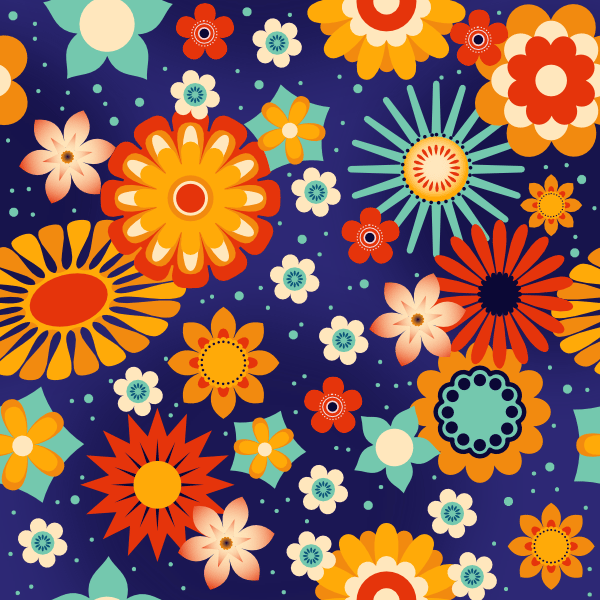 Seventies repeat patterns | Skillshare Student Project