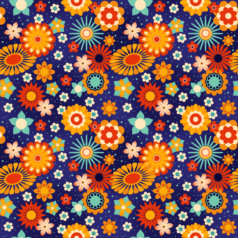 Seventies repeat patterns | Skillshare Student Project