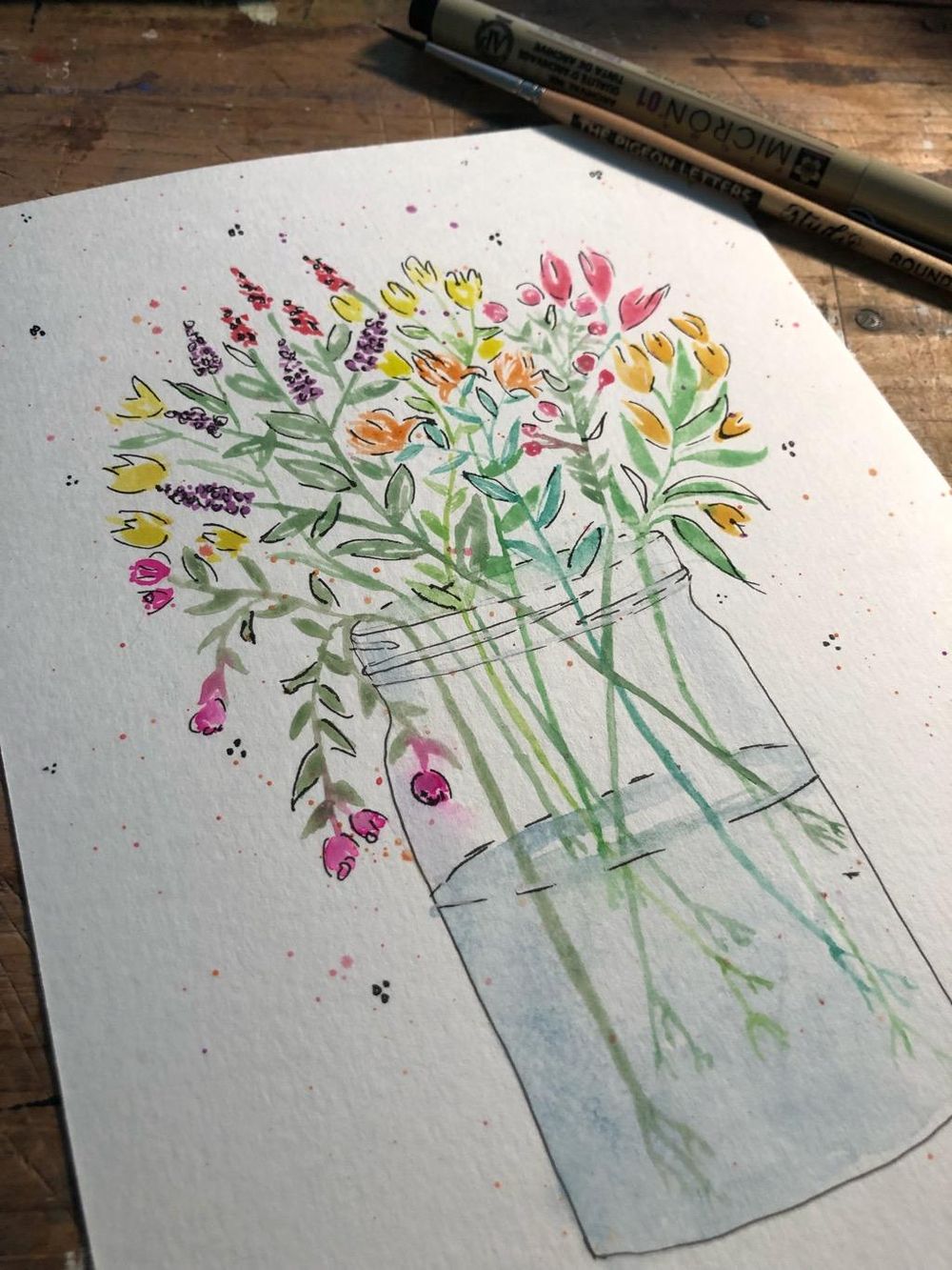 Watercolor and Ink Practice | Skillshare Student Project