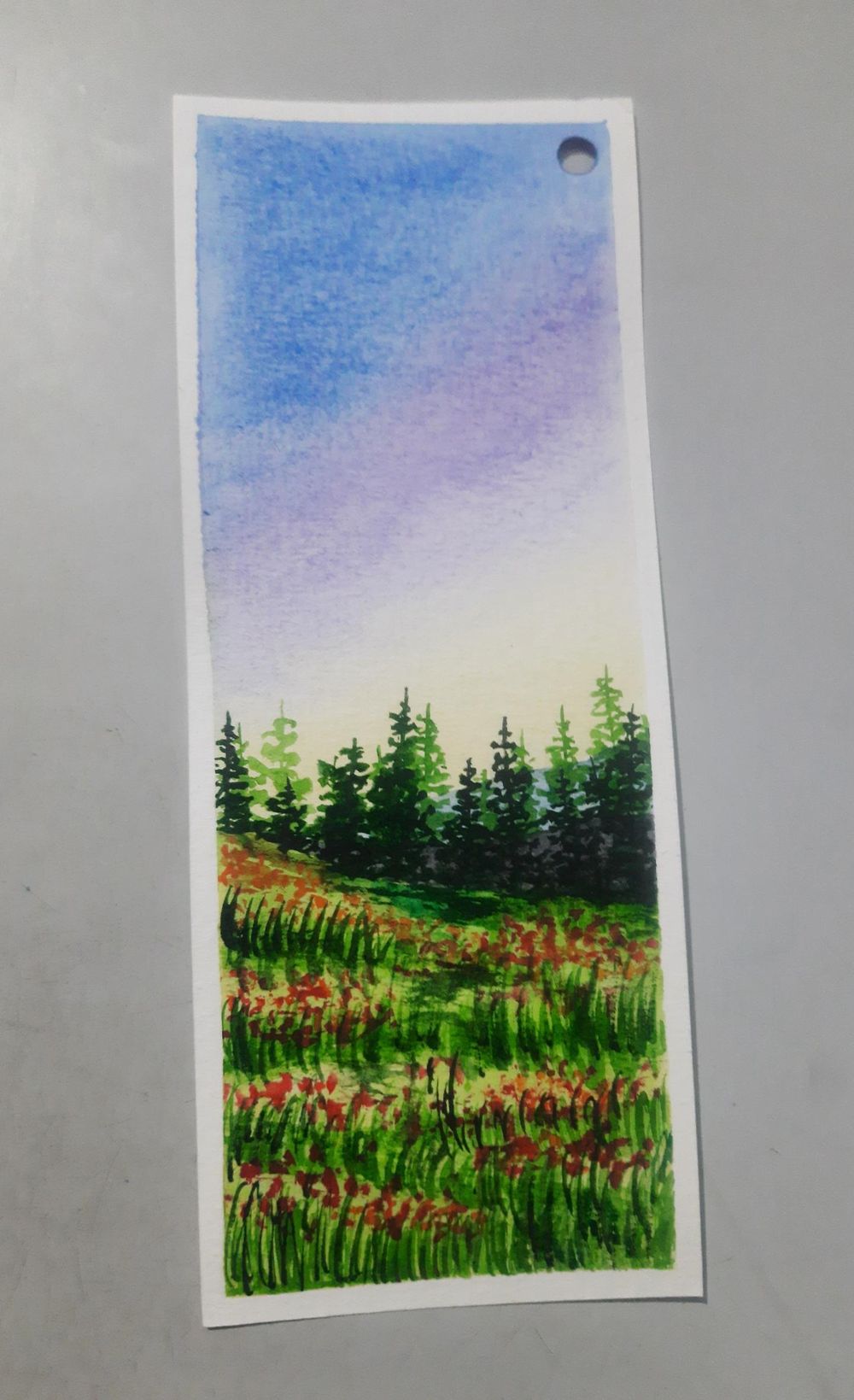 Easy Fun Bookmark Painting Using Watercolors | DIY Bookmark Painting ...