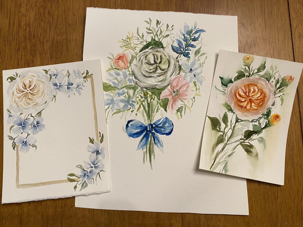Demystifying English Roses: 10 Watercolor Floral Designs to Spark Your ...