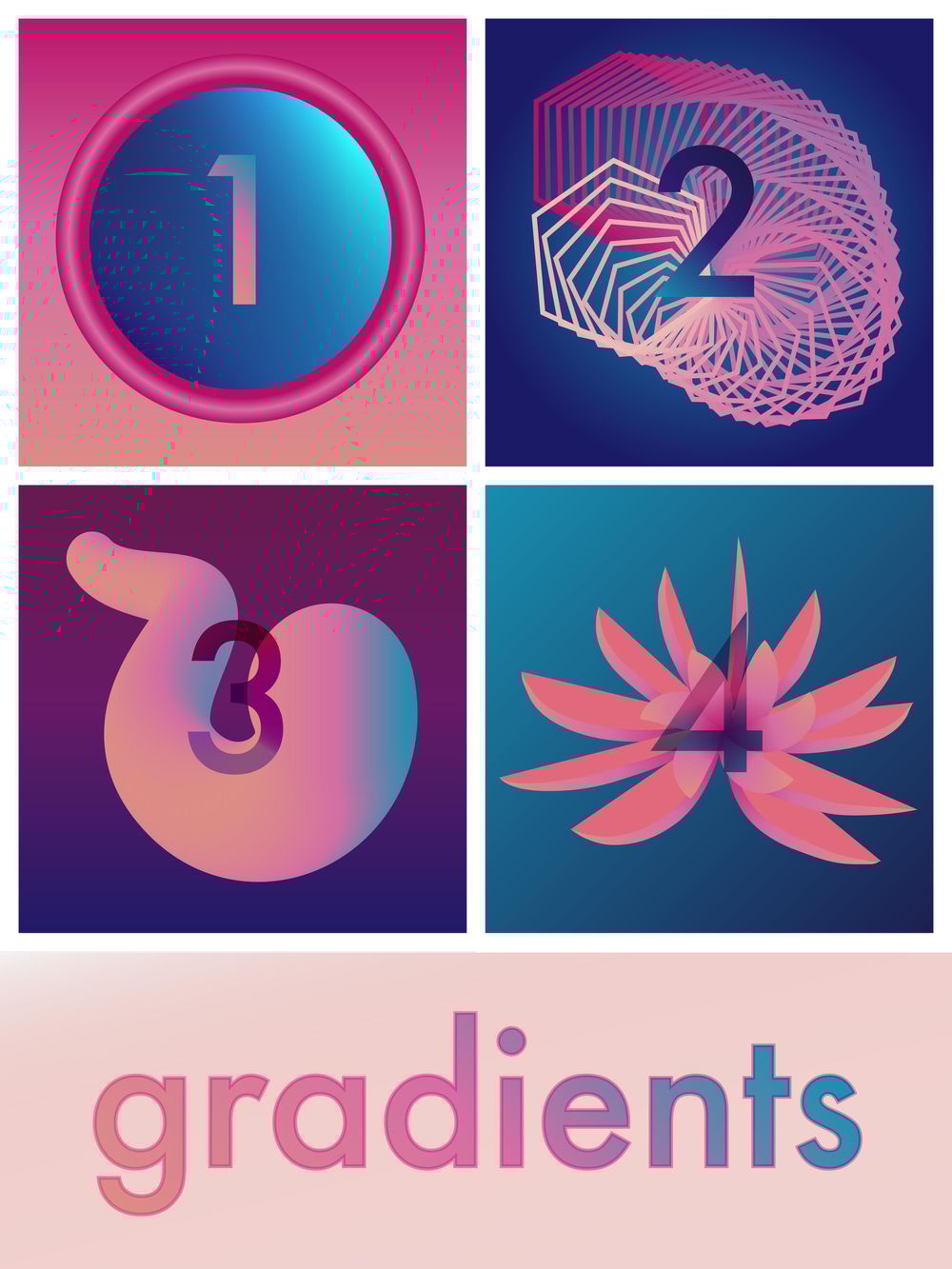 Poster Gradients | Skillshare Student Project