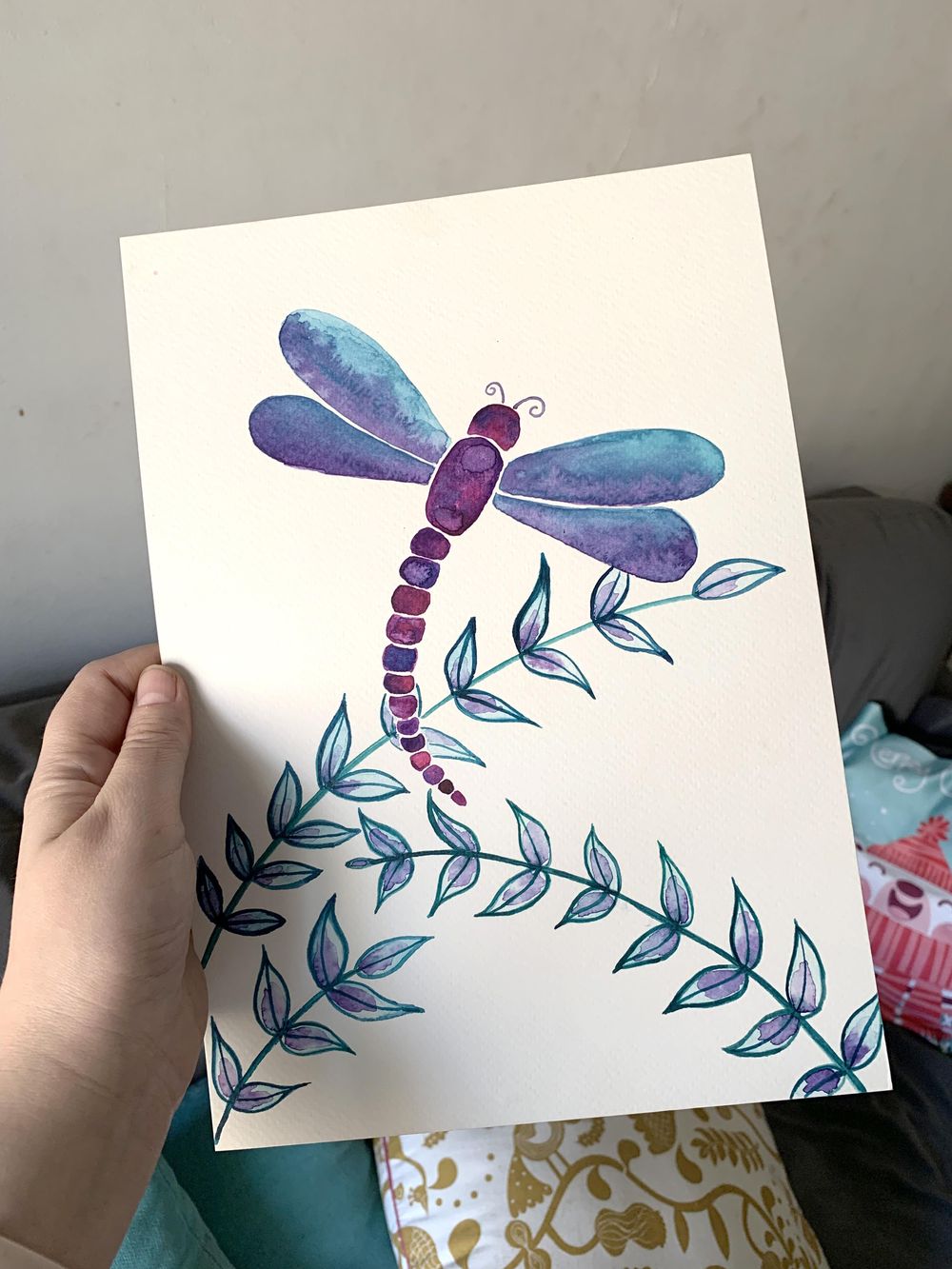 Revisiting an old dragonfly painting | Skillshare Student Project