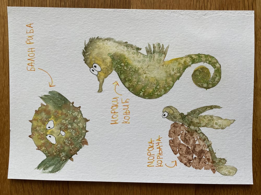 Watercolor Sea Creatures for Beginners: learn Techniques to add Texture ...