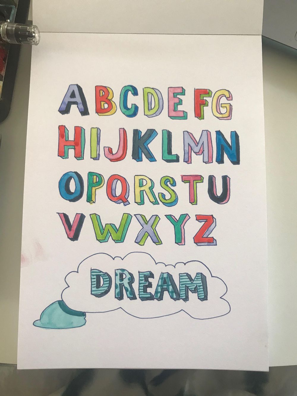 Lettering excercise | Skillshare Student Project