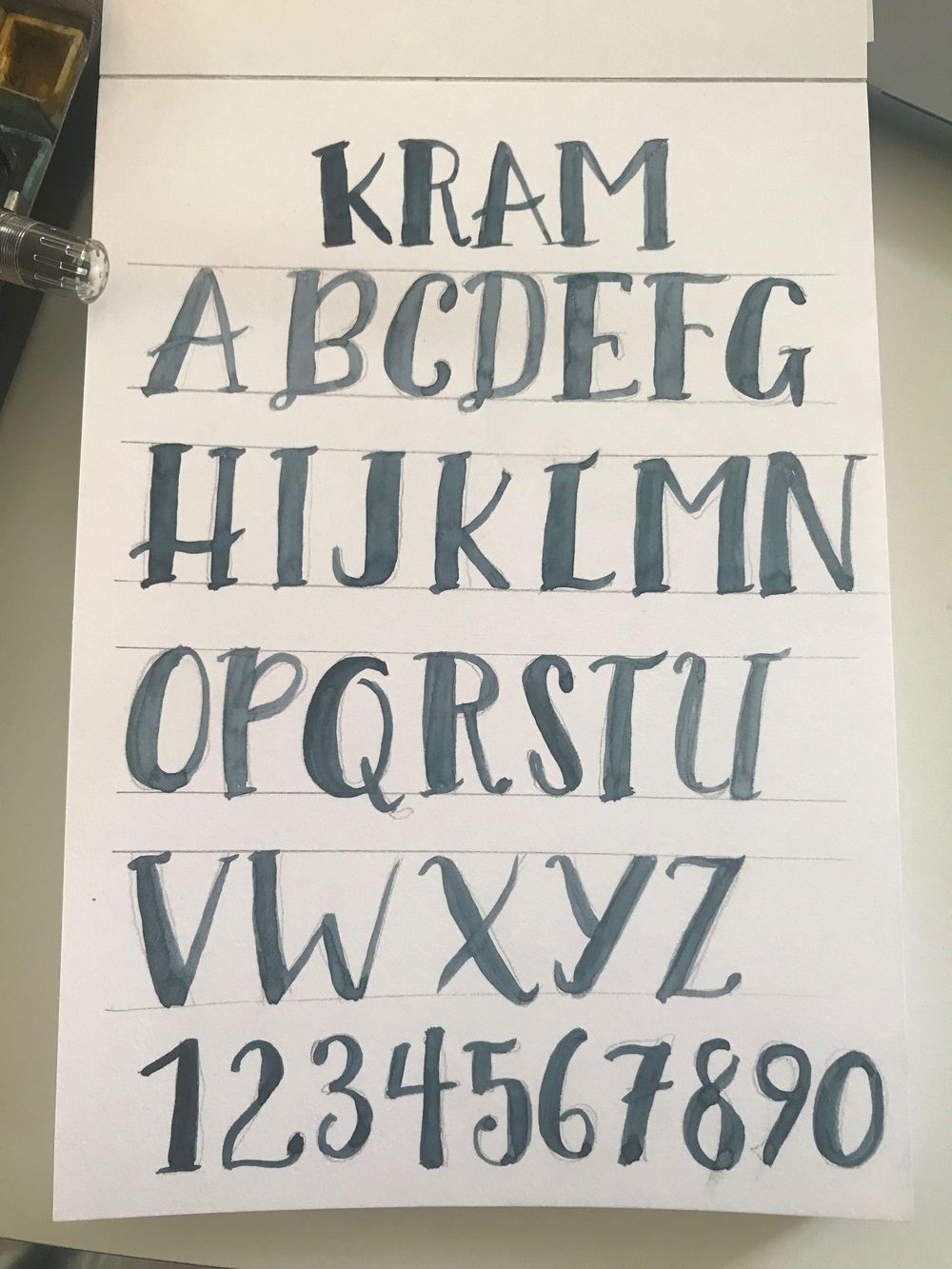 Lettering excercise | Skillshare Student Project