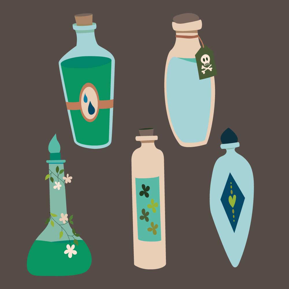 Potions in Adobe Illustrator | Skillshare Student Project