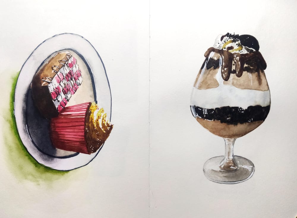 Painting food and drinks with watercolors | Skillshare Student Project