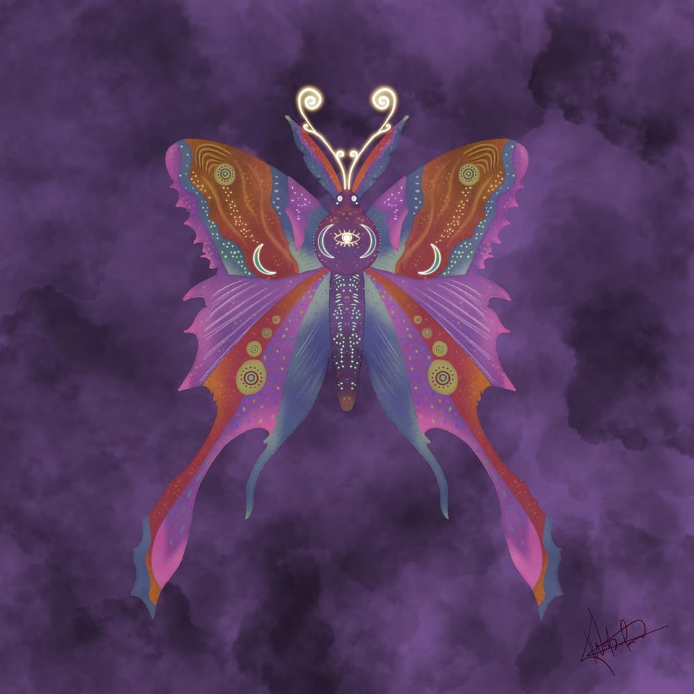 Flat Design: Moth | Skillshare Student Project