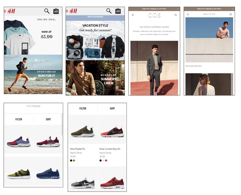 Mobile shopping app UI design - Vans | Skillshare Student Project