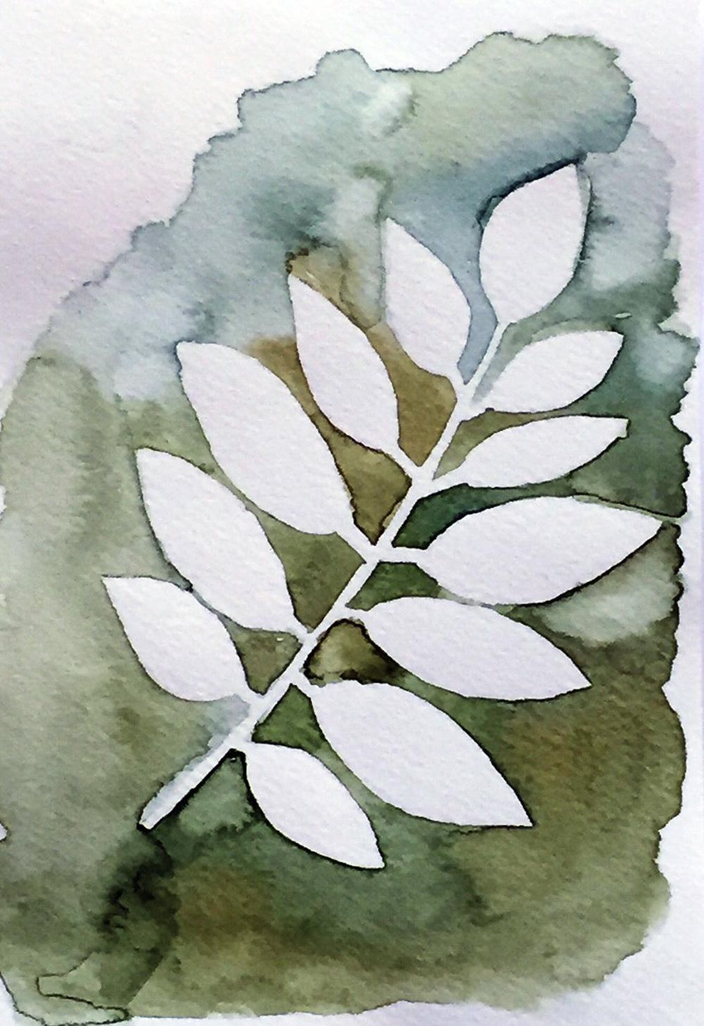 Negative Space Leaves | Skillshare Student Project