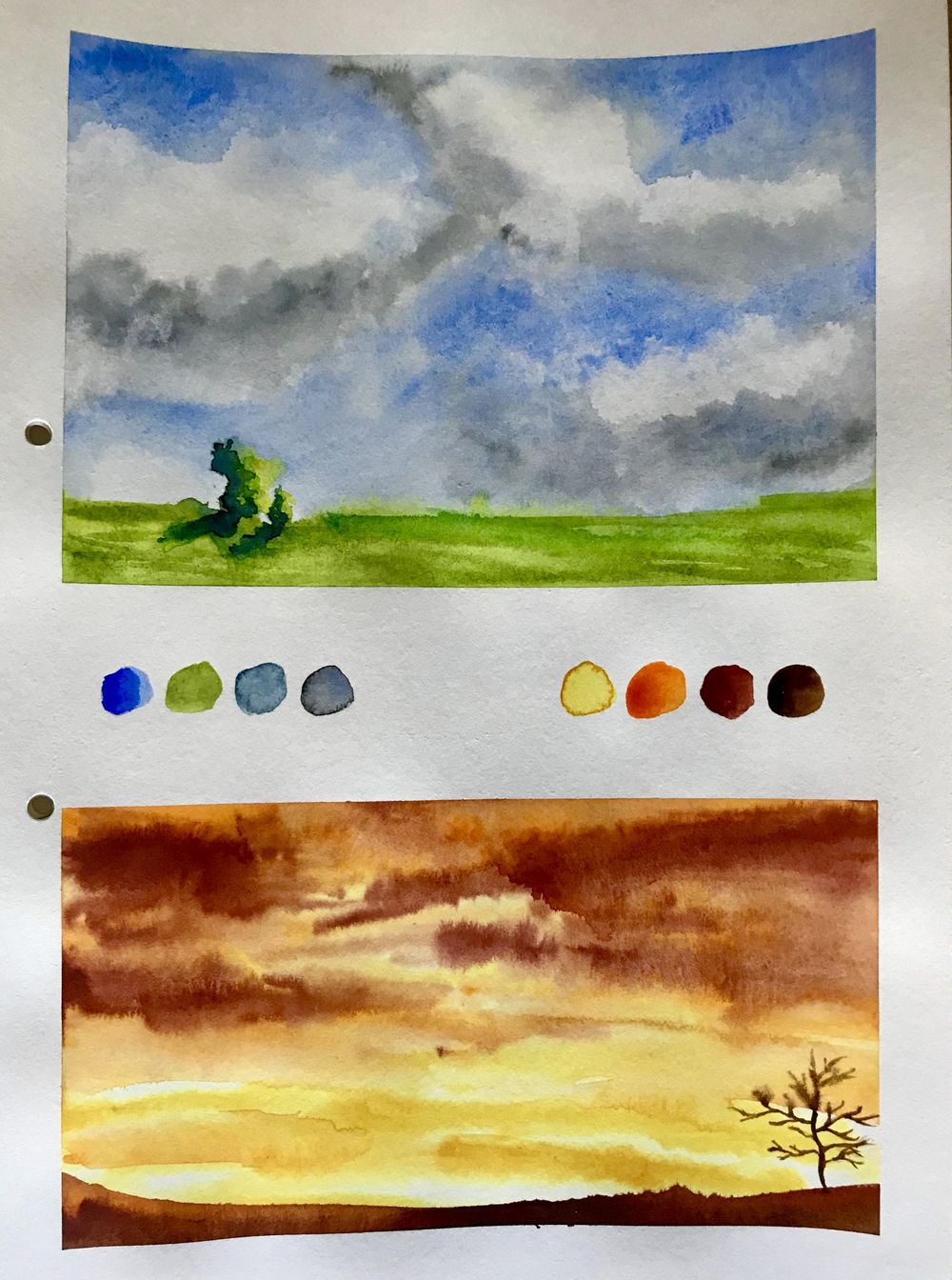 Watercolour landscapes | Skillshare Student Project