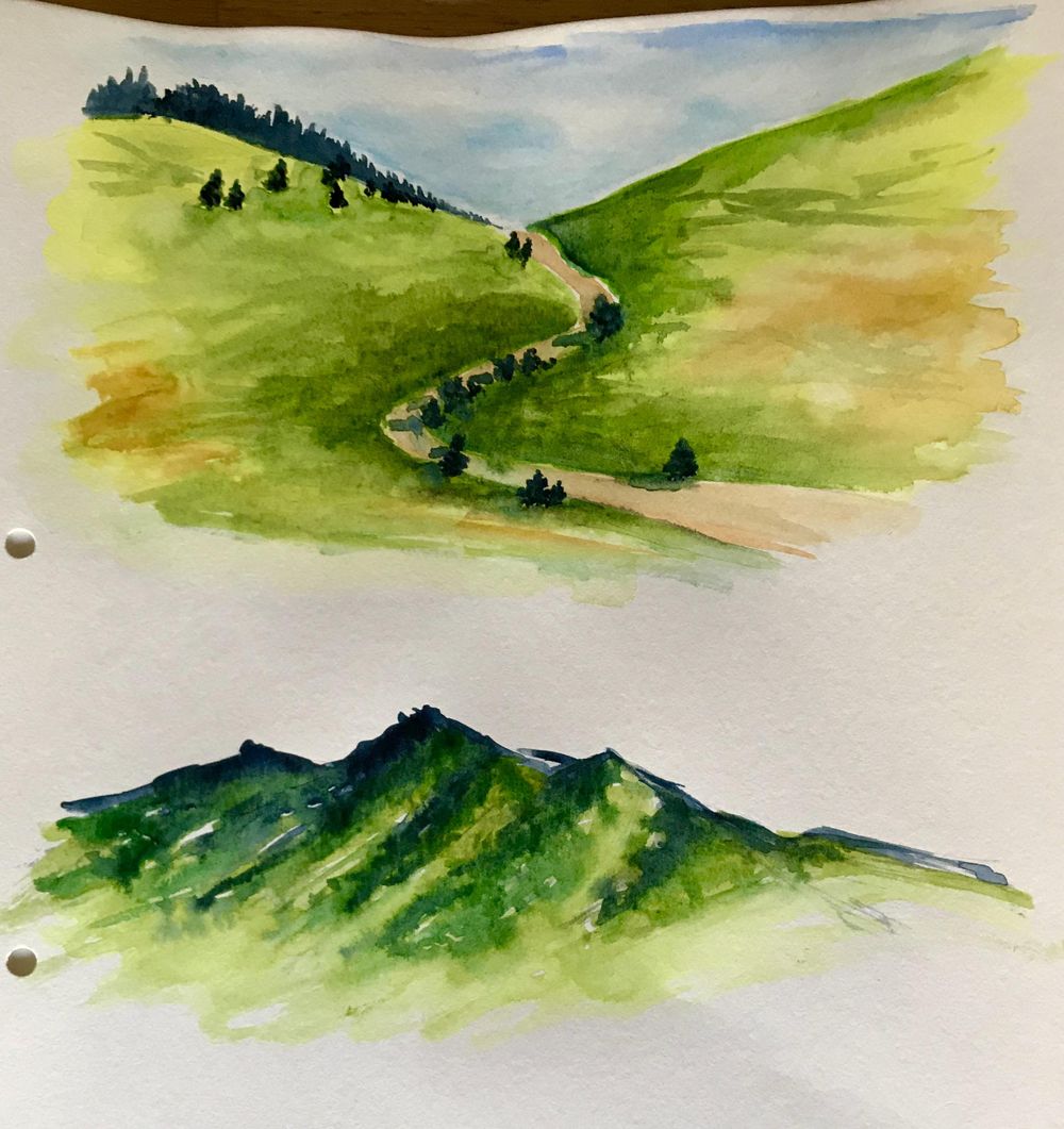 Watercolour landscapes | Skillshare Student Project