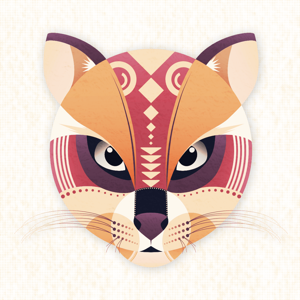Geometric Ocelot | Skillshare Student Project
