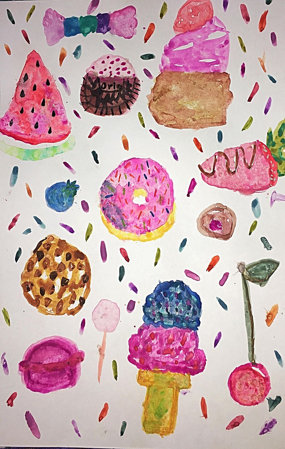 Watercolour Sweets | Skillshare Student Project