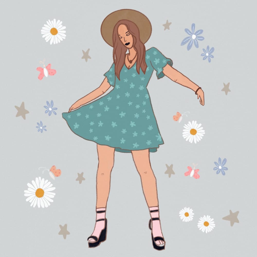 Girl in a summer dress | Skillshare Student Project