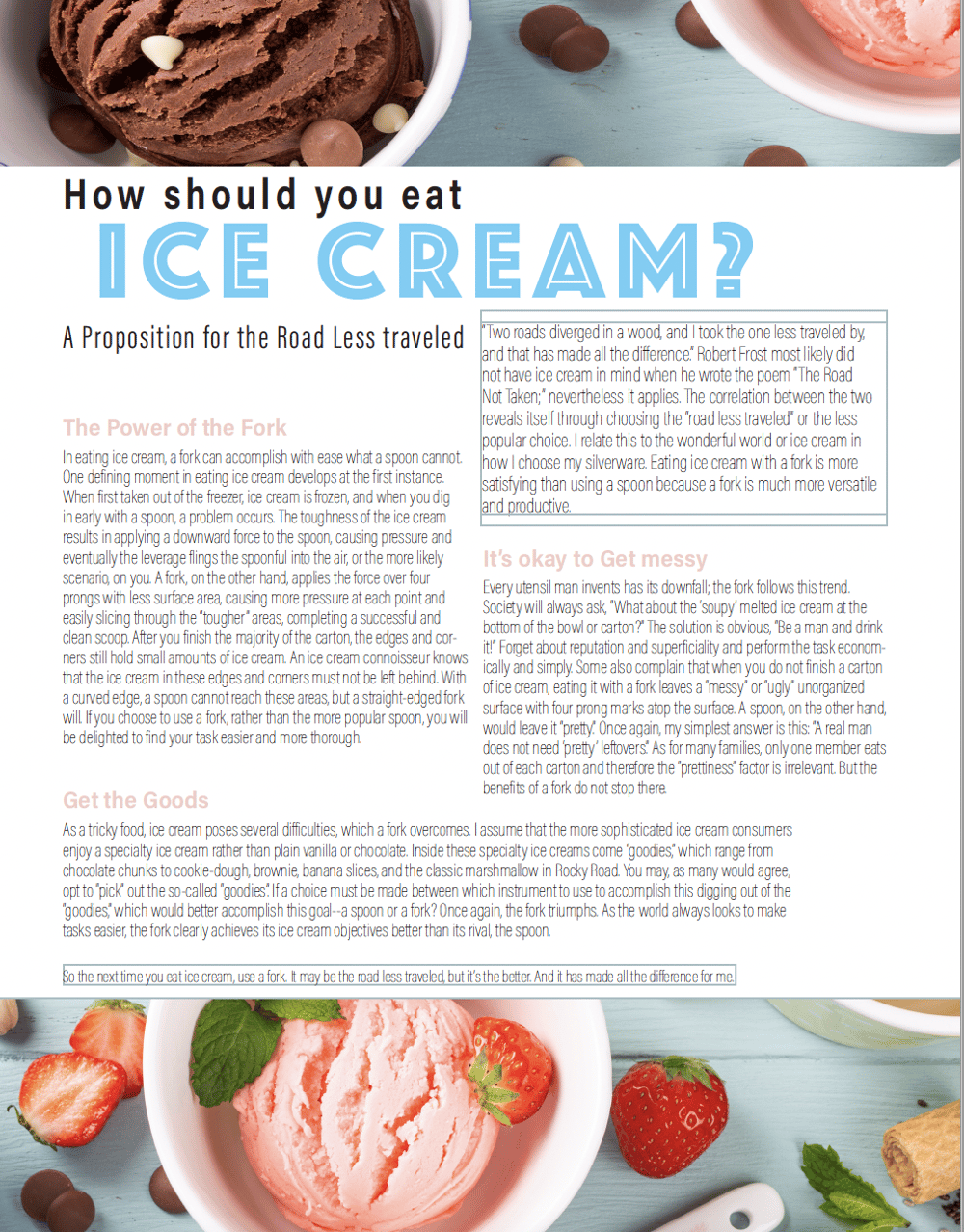 Ice Cream | Skillshare Student Project