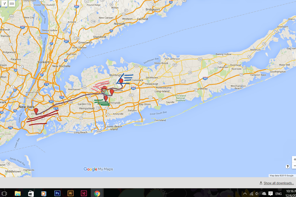 Long Island Map | Skillshare Student Project