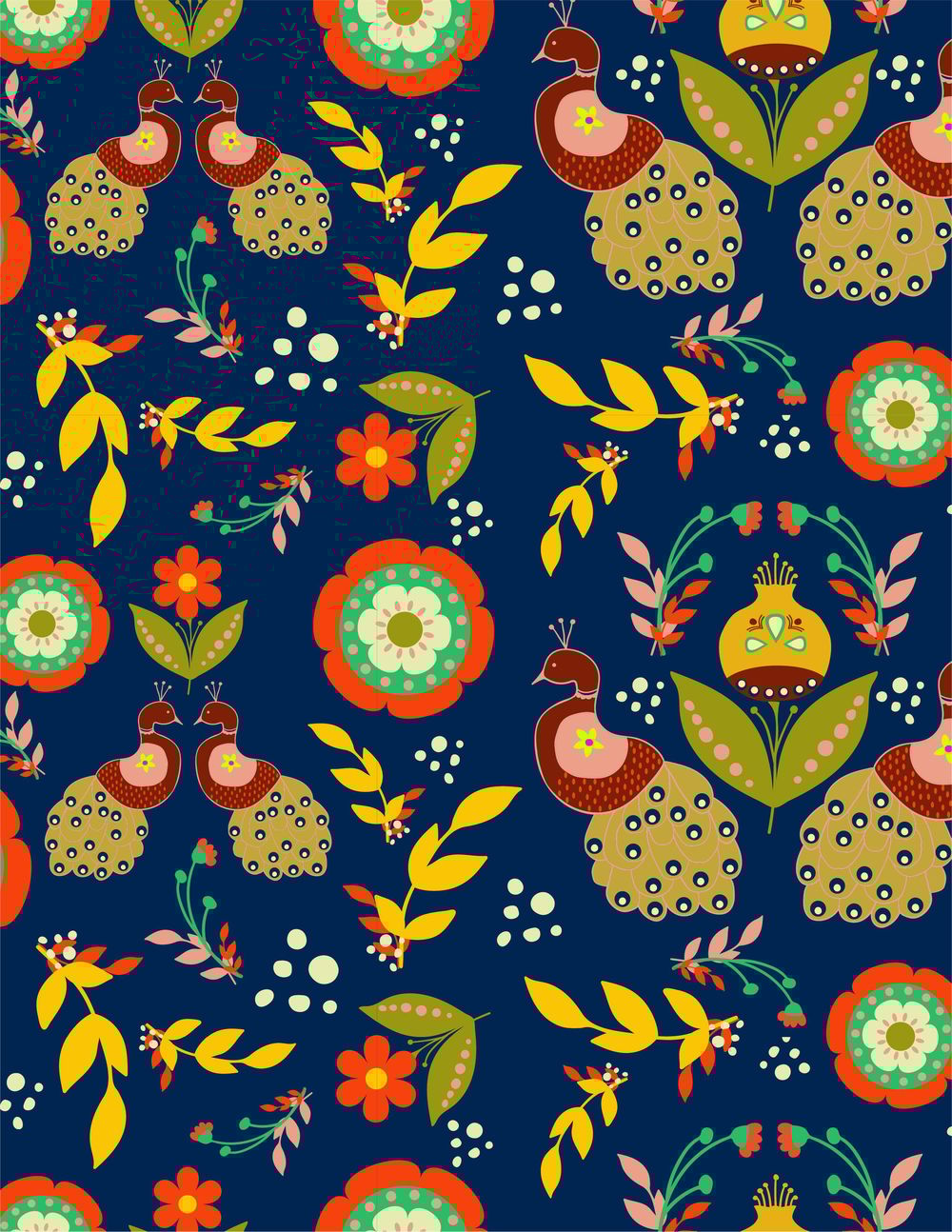 Folk Art Pattern | Skillshare Student Project
