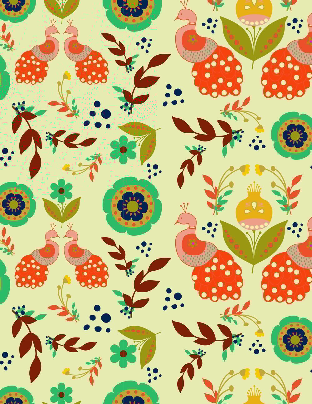 Folk Art Pattern | Skillshare Student Project