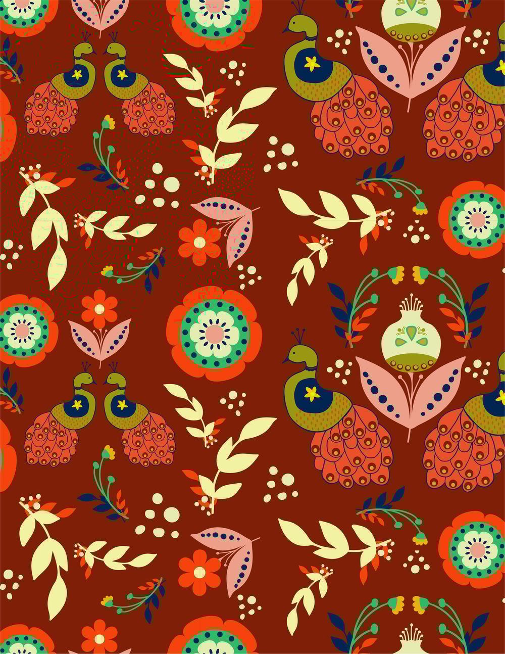 Folk Art Pattern | Skillshare Student Project