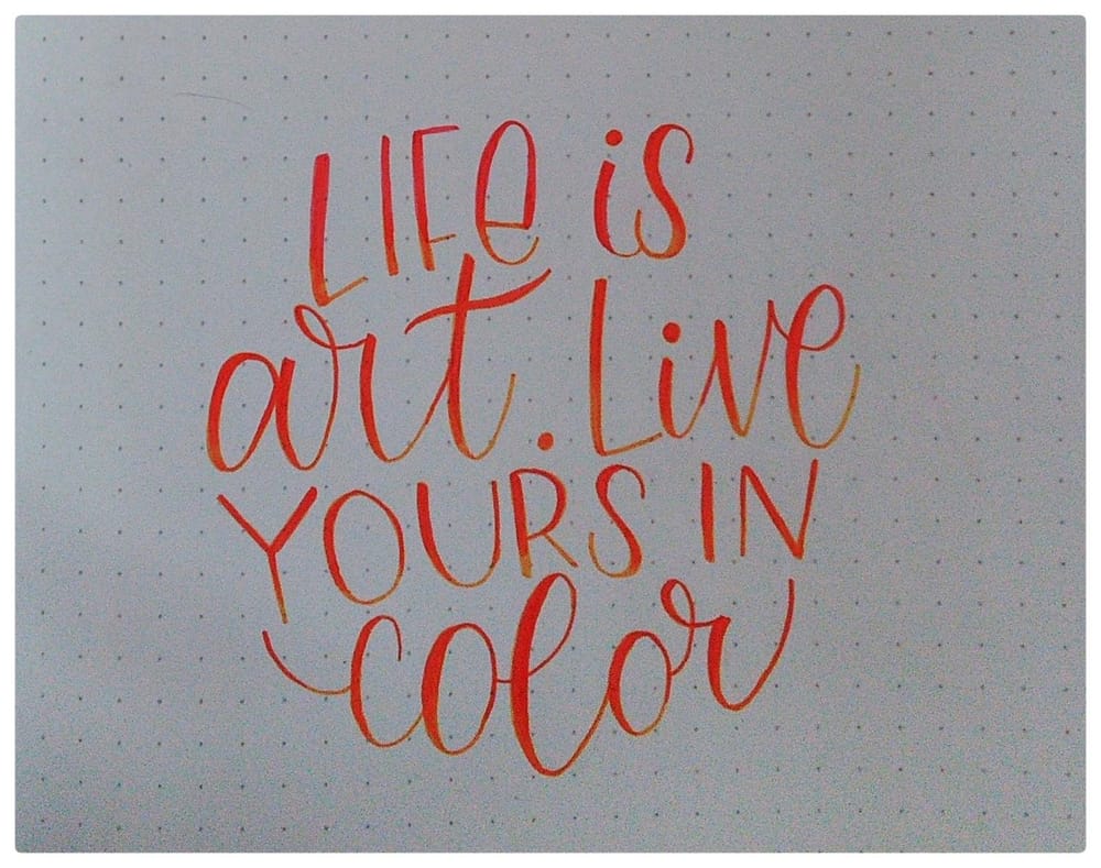 Lettering and Blending :) | Skillshare Student Project