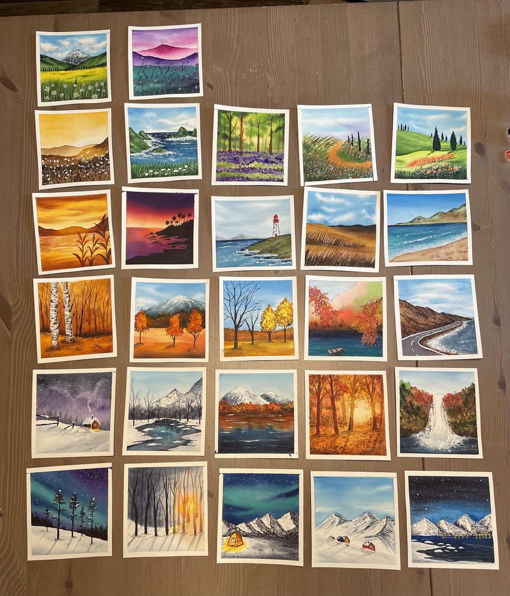 30 Day Challenge to Celebrate Watercolor Month | Skillshare Student Project