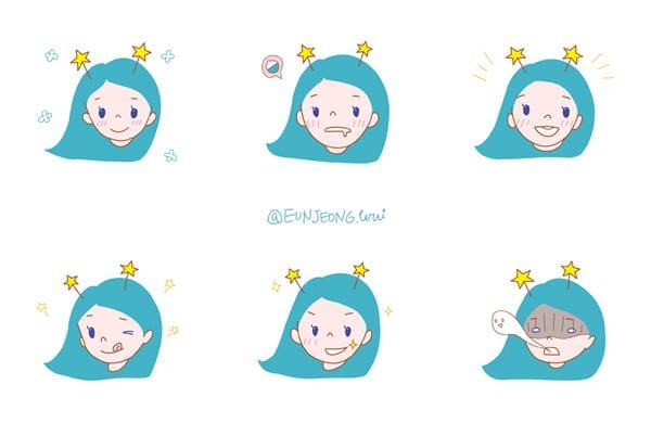 Line Sticker - Hello, Sophiel | Skillshare Student Project