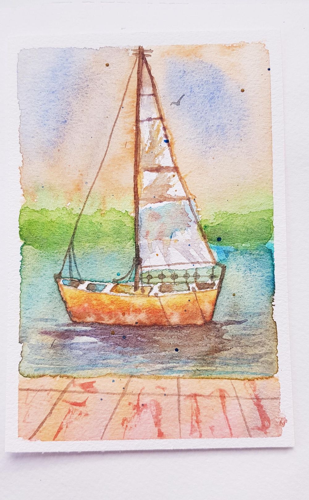 Introduction to Watercolor Seascapes | Skillshare Student Project