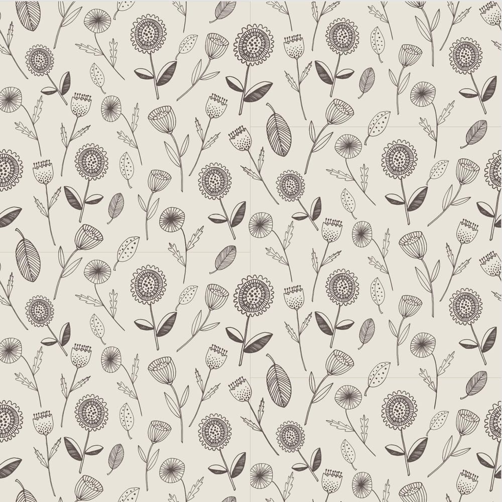 Flower patterns, full and half drop repeat | Skillshare Student Project