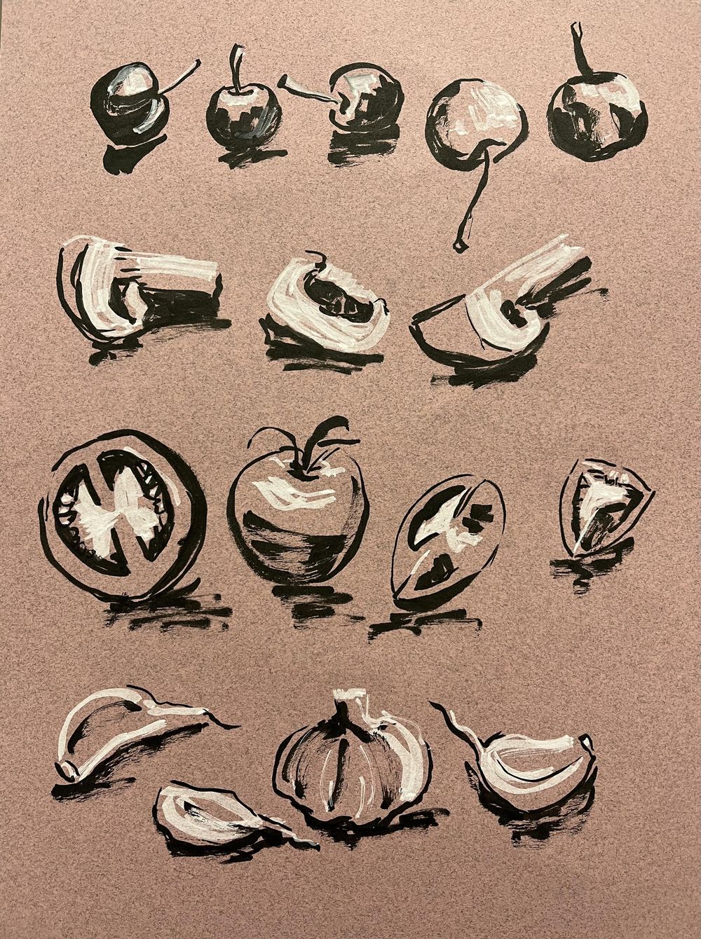 Tonal paper studies | Skillshare Student Project