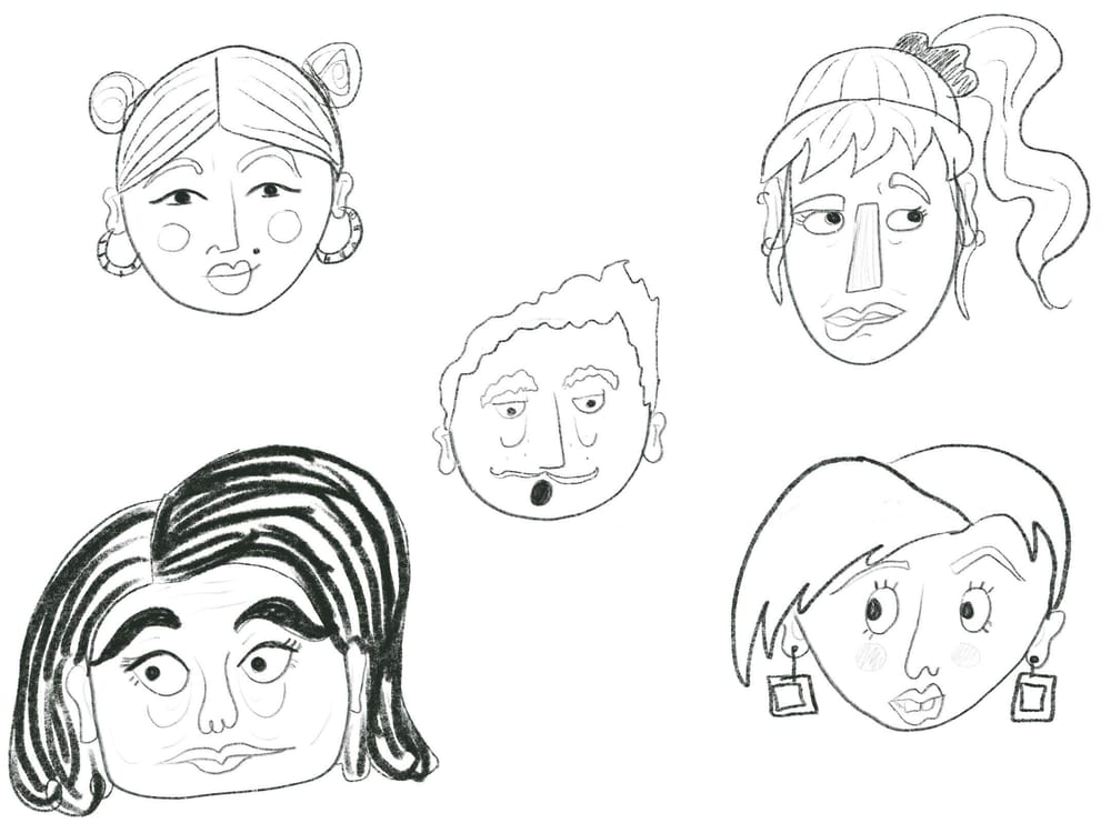 Fun with Faces: Portrait & Process | Skillshare Student Project