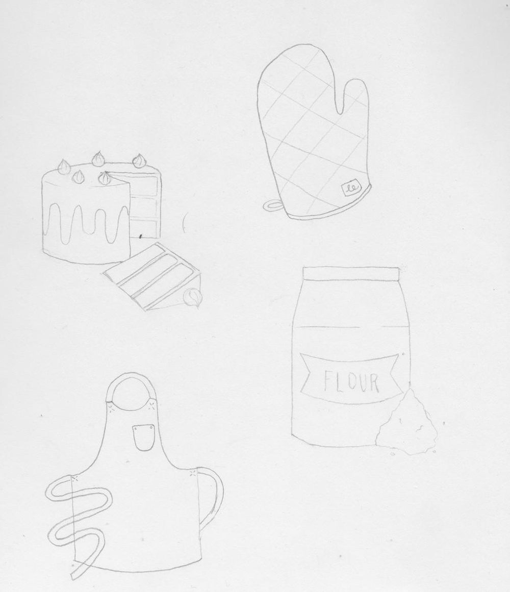 Baking illustrations | Skillshare Student Project