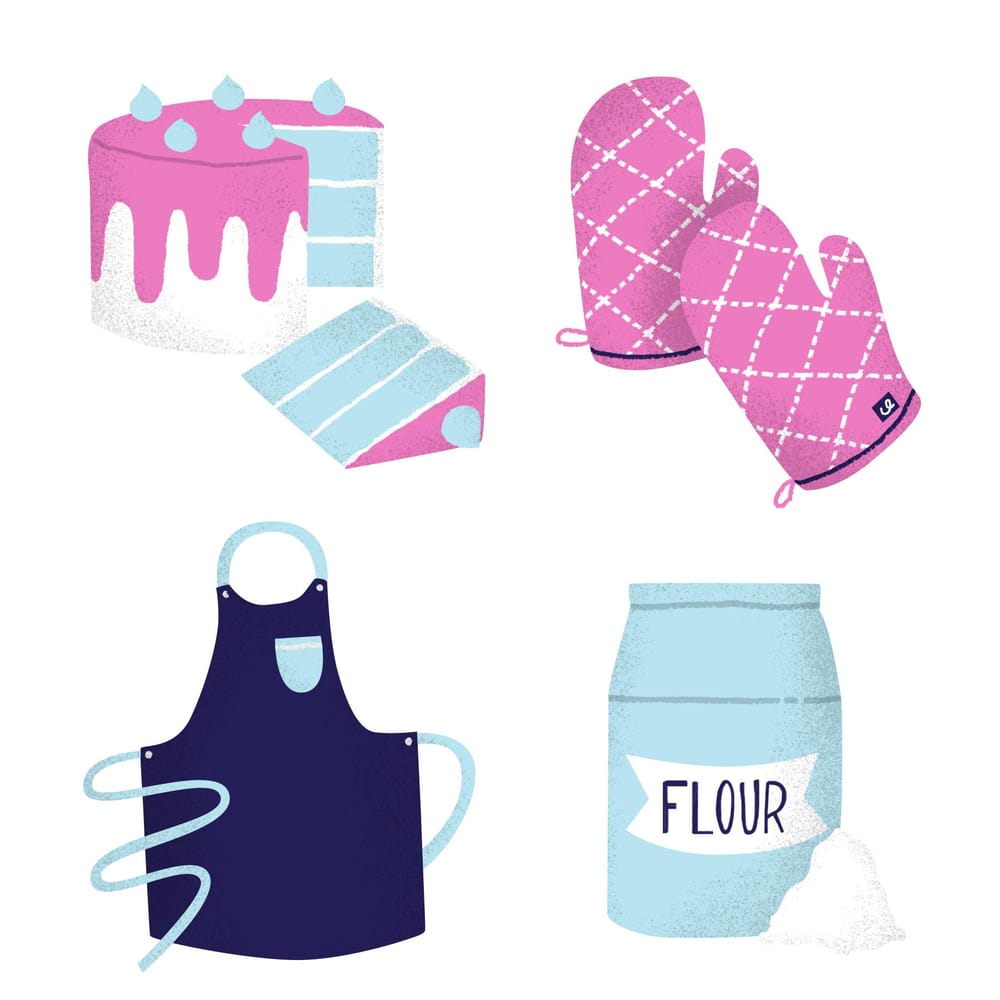 Baking illustrations | Skillshare Student Project