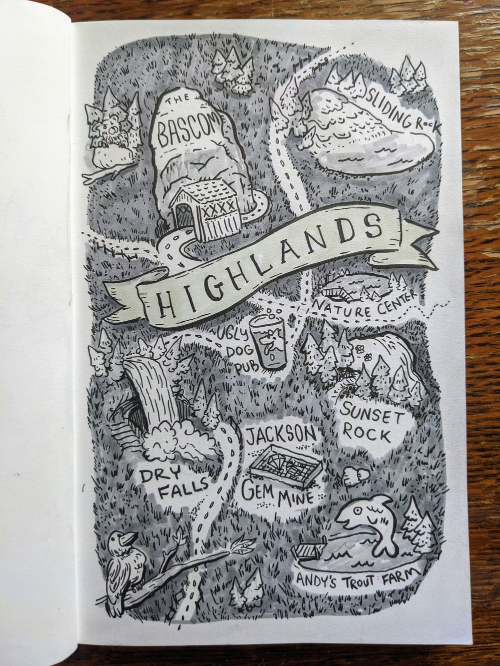 Map of Highlands | Skillshare Student Project