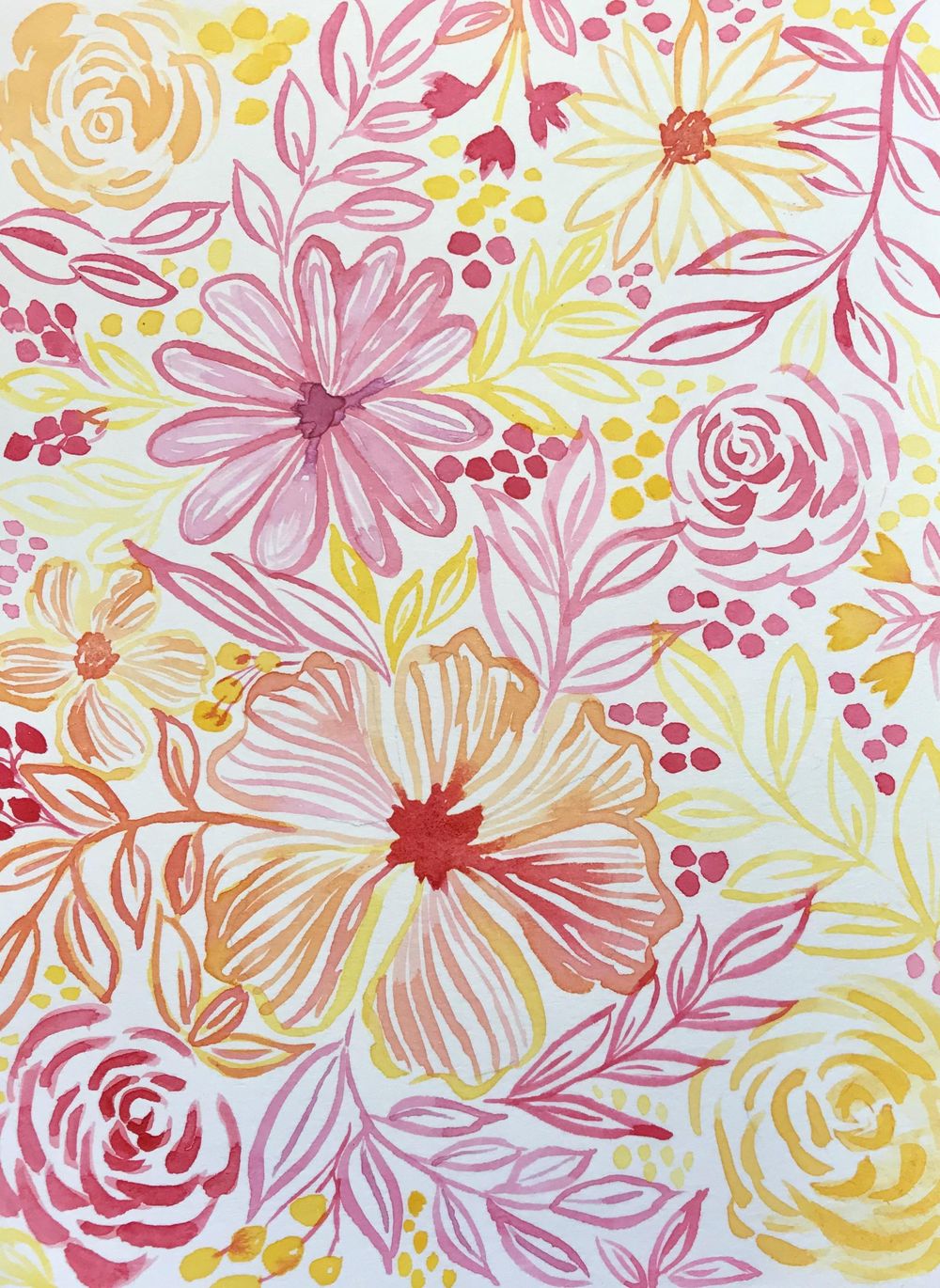 Floral patterns #1 & #2 | Skillshare Student Project