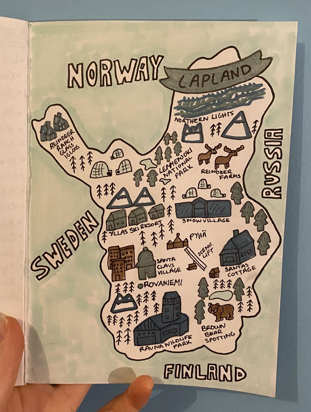 Lapland Map | Skillshare Student Project